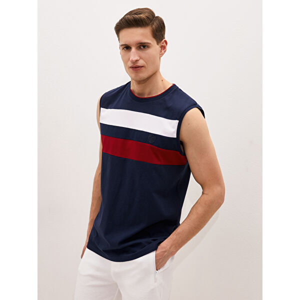 LCW CLASSIC Bisiklet Yaka Renk Bloklu Pamuklu Erkek Atlet LCW CLASSIC Bisiklet Yaka Renk Bloklu Pamuklu Erkek Atlet