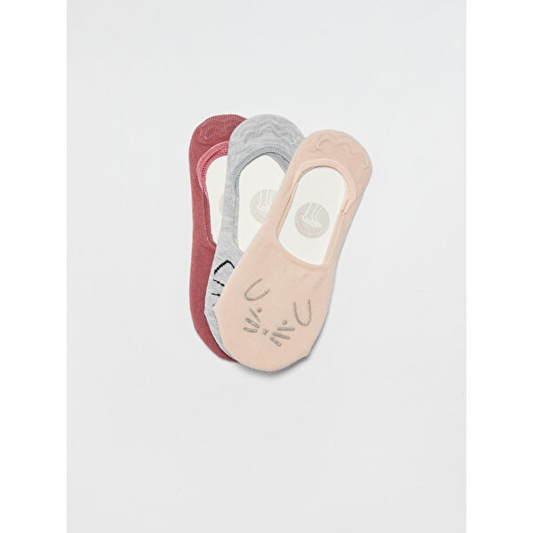 LCW DREAM Desenli Pamuklu Kadın Babet Çorap 3'lü