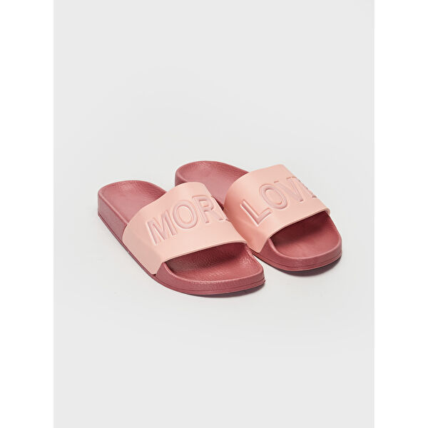 Kadın Yazı Baskılı Terlik