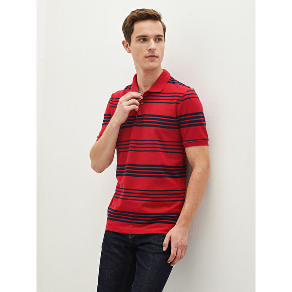 LCW CLASSIC Polo Yaka Kısa Kollu Çizgili Erkek Tişört LCW CLASSIC Polo Yaka Kısa Kollu Çizgili Erkek Tişört