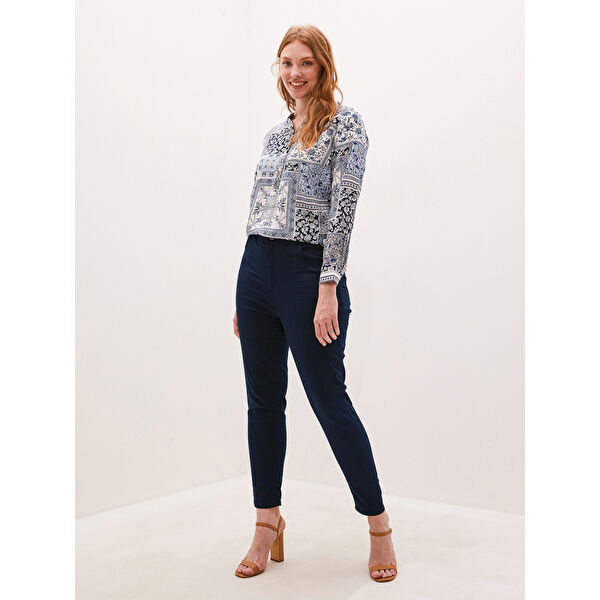 LCW BASIC Normal Bel Gabardin Pantolon