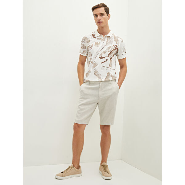 LCW VISION Slim Fit Keten Erkek Şort