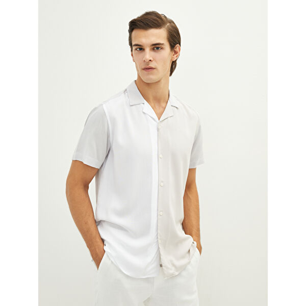 LCW VISION Slim Fit Kısa Kollu Resort Yaka Gömlek LCW VISION Slim Fit Kısa Kollu Resort Yaka Gömlek
