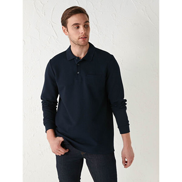LCW CLASSIC Polo Yaka Uzun Kollu Erkek Tişört