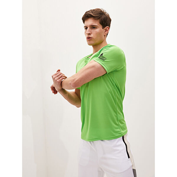 LCW SPORTS Bisiklet Yaka Kısa Kollu Aktif Spor Erkek Tişört