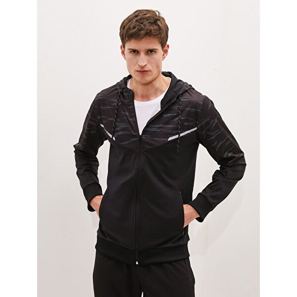 LCW SPORTS Standart Kalıp Kapüşonlu Erkek Aktif Spor Hırka LCW SPORTS Standart Kalıp Kapüşonlu Erkek Aktif Spor Hırka