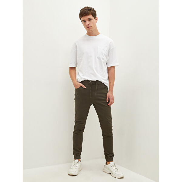 LCW CASUAL Slim Fit Gabardin Erkek Jogger Pantolon