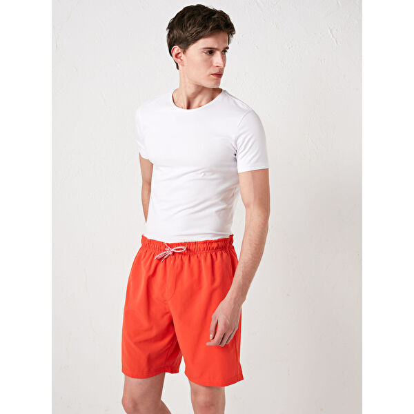 Diz Hizası Boy Basic Erkek Deniz Şortu Diz Hizası Boy Basic Erkek Deniz Şortu