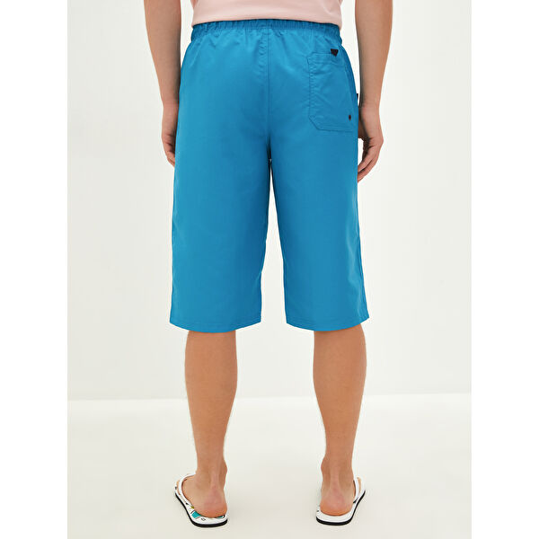 Diz Altı Boy Basic Erkek Deniz Şortu Diz Altı Boy Basic Erkek Deniz Şortu