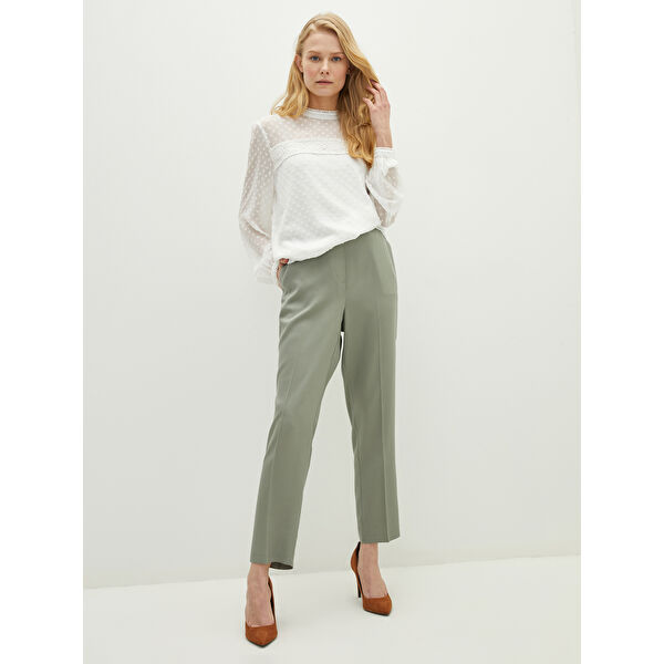 LCW BASIC Bol Fit Cep Detaylı Tencel Kumaş Kadın Pantolon