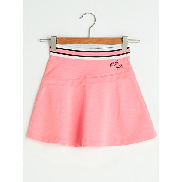 Beli Lastikli Baskılı Kız Çocuk Kloş Etek