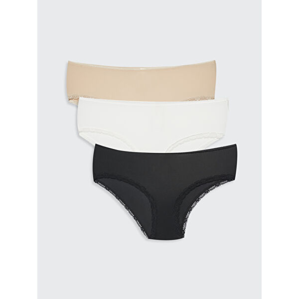 LCW DREAM Dantel Detaylı Kadın Bikini Külot 3'lü