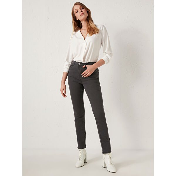 LCW BASIC Yüksek Bel Skinny Fit Kadın Jean Pantolon