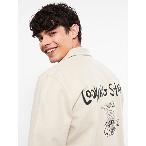 LCW CASUAL Regular Fit Uzun Kollu Gabardin Erkek Gömlek