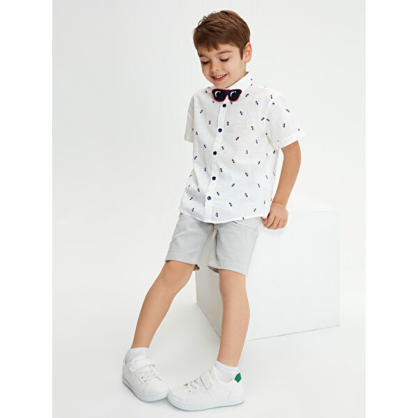 Erkek Çocuk Poplin Gömlek ve Papyon Erkek Çocuk Poplin Gömlek ve Papyon