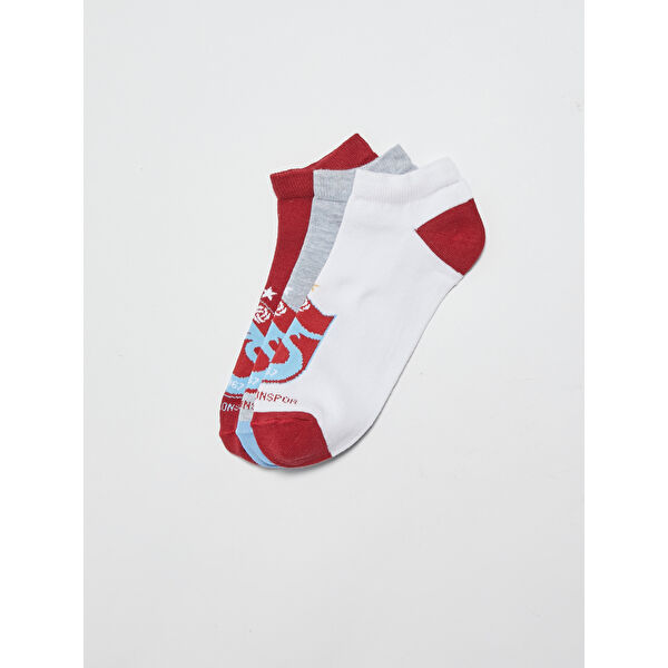 Trabzonspor Baskılı Erkek Taraftar Patik Çorap 3'lü Trabzonspor Baskılı Erkek Taraftar Patik Çorap 3'lü