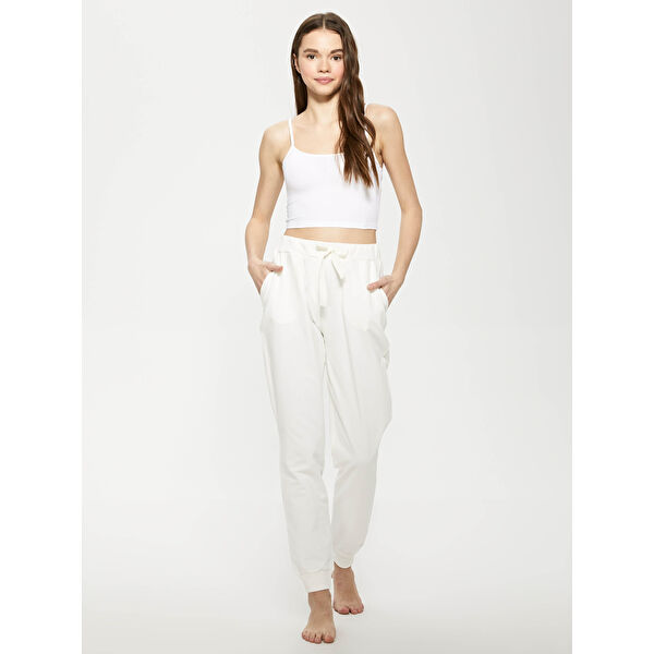 LCW DREAM Beli Lastikli Cep Detaylı Kadın Pijama Alt