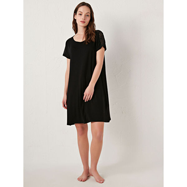 LCW DREAM Omuzları Dantel Detaylı Viskon Gecelik LCW DREAM Omuzları Dantel Detaylı Viskon Gecelik