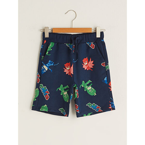 Beli Lastikli Pijamaskeliler Baskılı Erkek Çocuk Şort Beli Lastikli Pijamaskeliler Baskılı Erkek Çocuk Şort