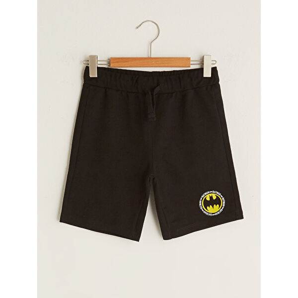 Beli Lastikli Batman Baskılı Erkek Çocuk Şort