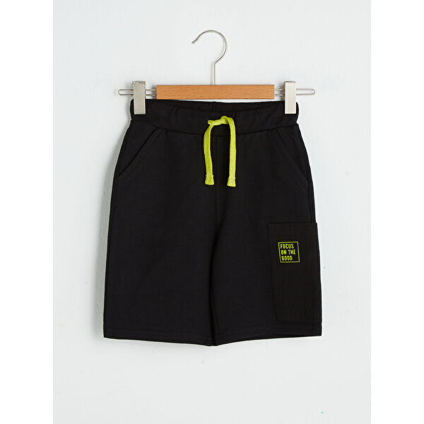 Beli Lastikli Basic Erkek Çocuk Bermuda Şort Beli Lastikli Basic Erkek Çocuk Bermuda Şort