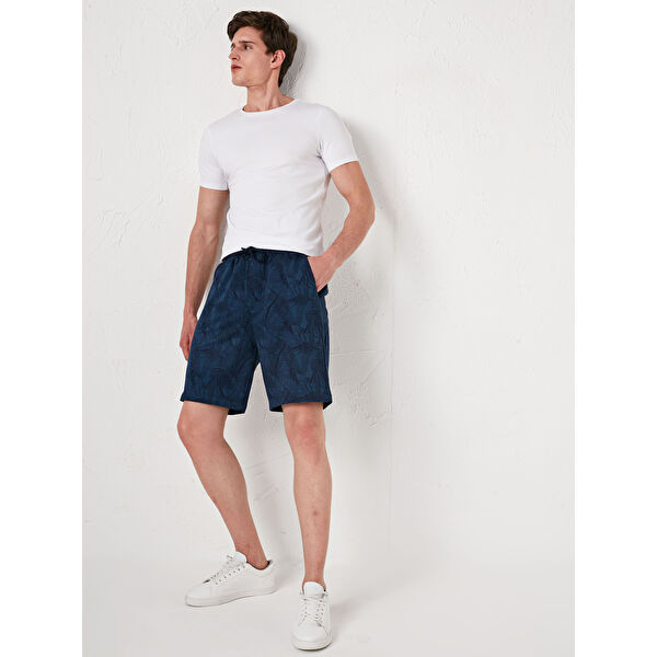 LCW CASUAL Standart Kalıp Desenli Erkek Şort