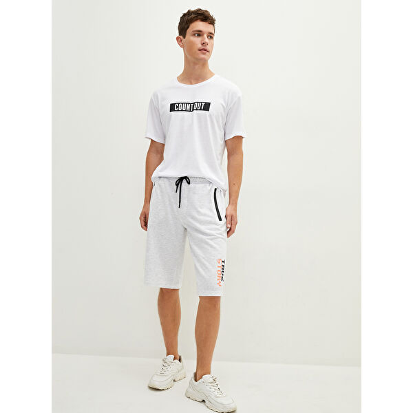 LCW CASUAL Standart Kalıp Baskılı Erkek Roller Şort LCW CASUAL Standart Kalıp Baskılı Erkek Roller Şort