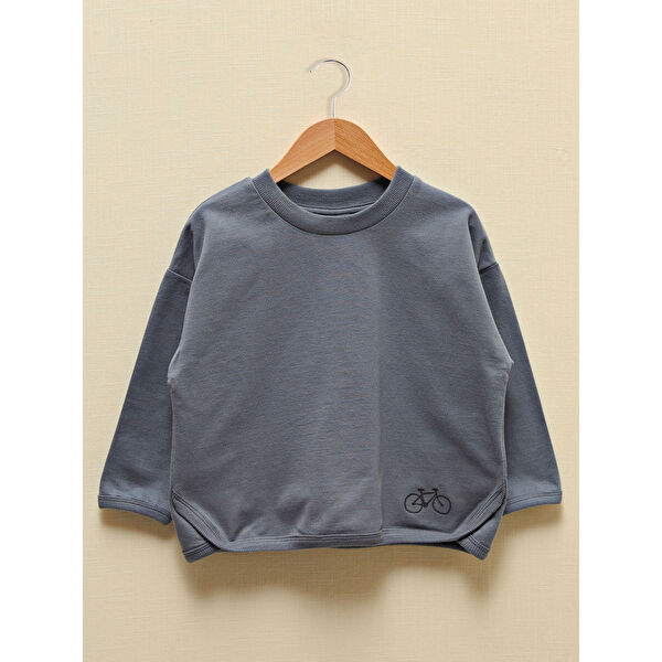 Erkek Bebek Organik Pamuklu Sweatshirt