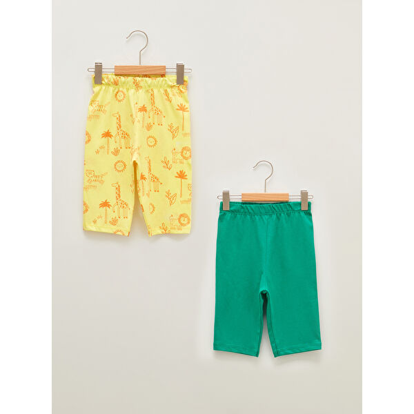 Beli Lastikli Pamuklu Erkek Bebek Pijama Alt 2'li