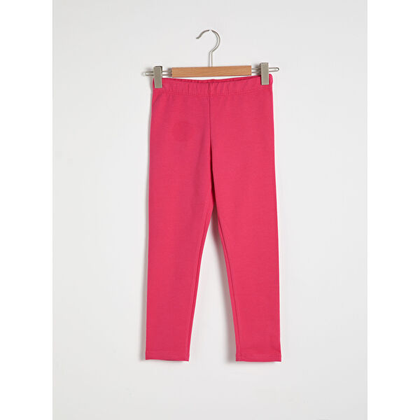 Beli Lastikli Basic Pamuklu Kız Çocuk Uzun Tayt