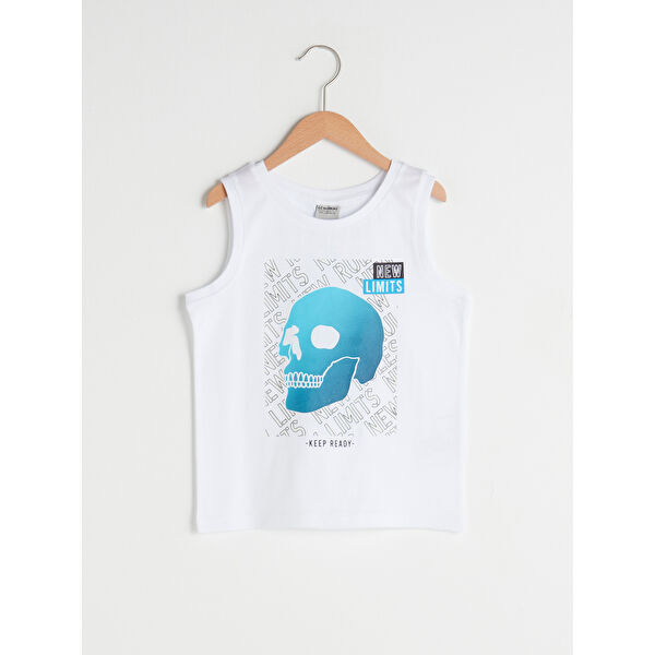 Bisiklet Yaka Güneşte Renk Değiştiren Baskılı Pamuklu Erkek Çocuk Atlet Bisiklet Yaka Güneşte Renk Değiştiren Baskılı Pamuklu Erkek Çocuk Atlet