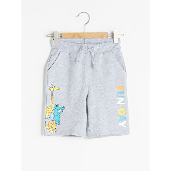 Beli Lastikli Güneşte Renk Değiştiren Baskılı Erkek Çocuk Şort Beli Lastikli Güneşte Renk Değiştiren Baskılı Erkek Çocuk Şort