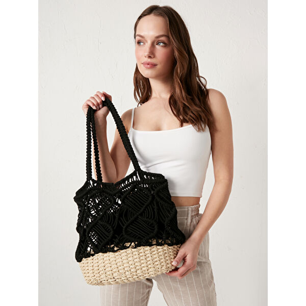 Hasır Plaj Çantası