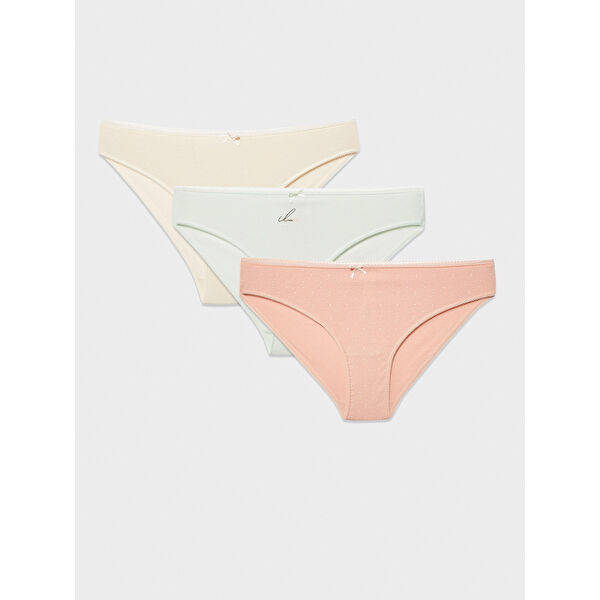 LCW DREAM Desenli Bikini Külot 3'lü Paket