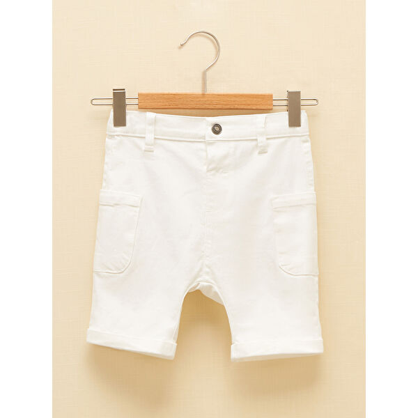 LCW GREEN Basic Organik Pamuklu Erkek Bebek Jean Şort LCW GREEN Basic Organik Pamuklu Erkek Bebek Jean Şort