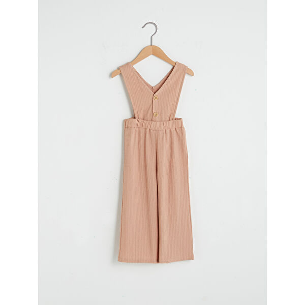 V Yaka Kolsuz Basic Kız Bebek Salopet