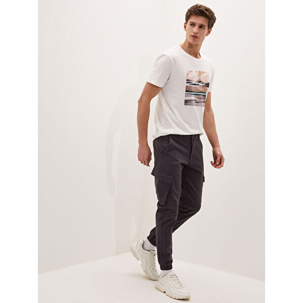 LCW CASUAL Slim Fit Gabardin Erkek Jogger Pantolon