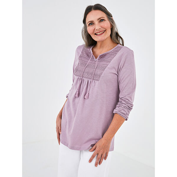 LCW GRACE Pamuklu Nakış Detaylı Bluz