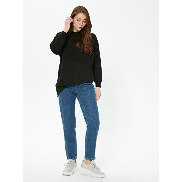 MODEST Yüksek Bel Mom Jean Pantolon