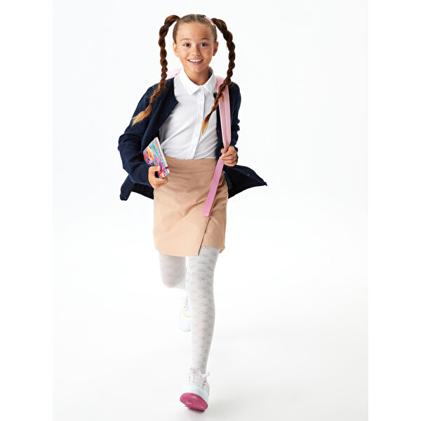 Nakış Detaylı Bağcıklı Kız Çocuk Spor Ayakkabı Nakış Detaylı Bağcıklı Kız Çocuk Spor Ayakkabı