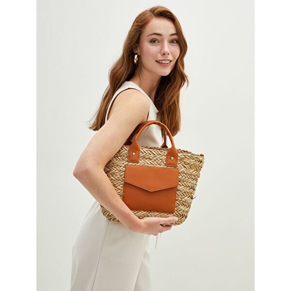 Kadın Hasır Çapraz Çanta