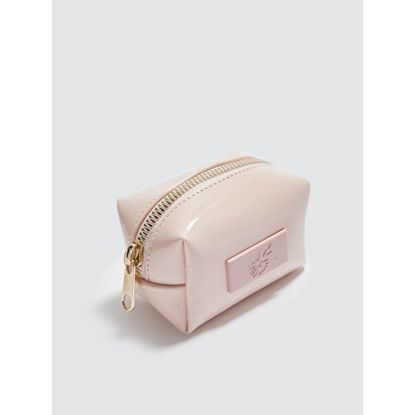 Etiket Baskılı Deri Görünümlü Kadın Bozuk Para Cüzdanı Etiket Baskılı Deri Görünümlü Kadın Bozuk Para Cüzdanı