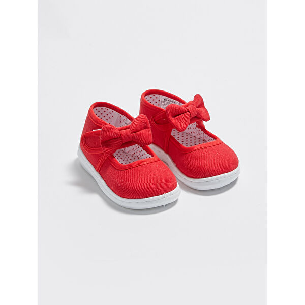 Kız Bebek Fiyonk Detaylı Babet Ayakkabı