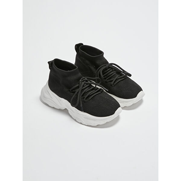 Kalın Taban Bilek Boy Kadın Aktif Spor Ayakkabı