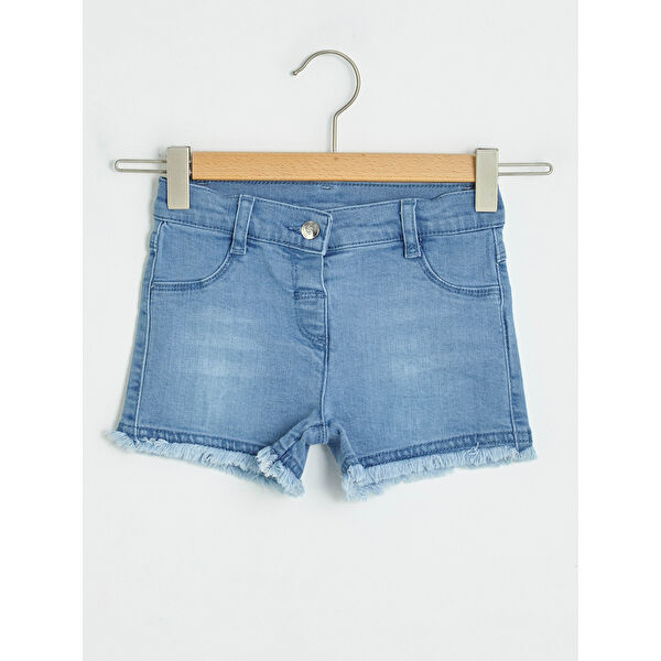 LCW GREEN Skinny Fit Kız Bebek Jean Şort LCW GREEN Skinny Fit Kız Bebek Jean Şort