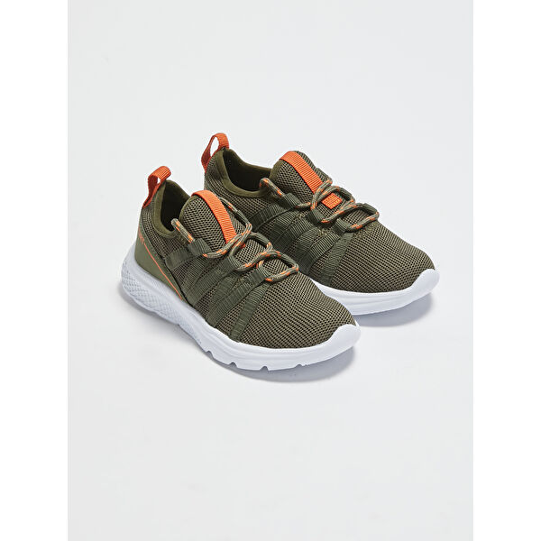 Bağcıklı File Detaylı Erkek Çocuk Spor Ayakkabı