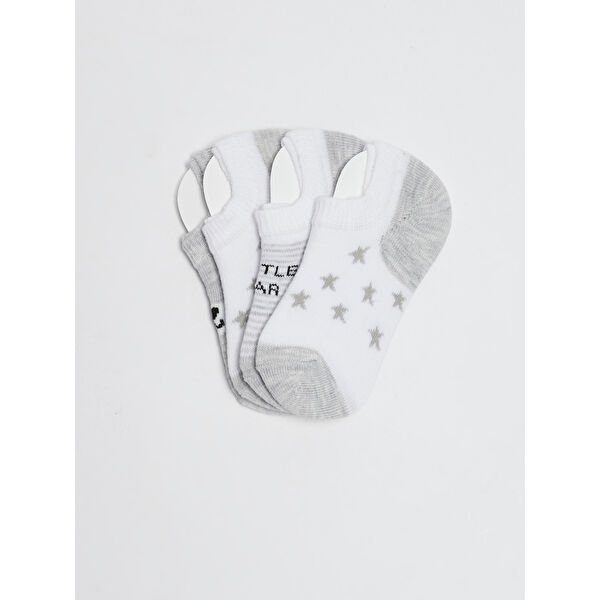 Desenli Erkek Bebek Sneaker Çorap 4'lü