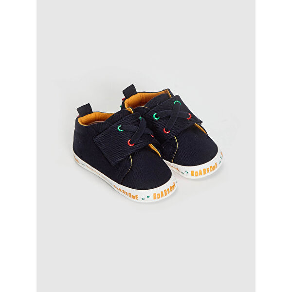 Erkek Bebek Cırt Cırtlı Yürüme Öncesi Ev Ayakkabısı