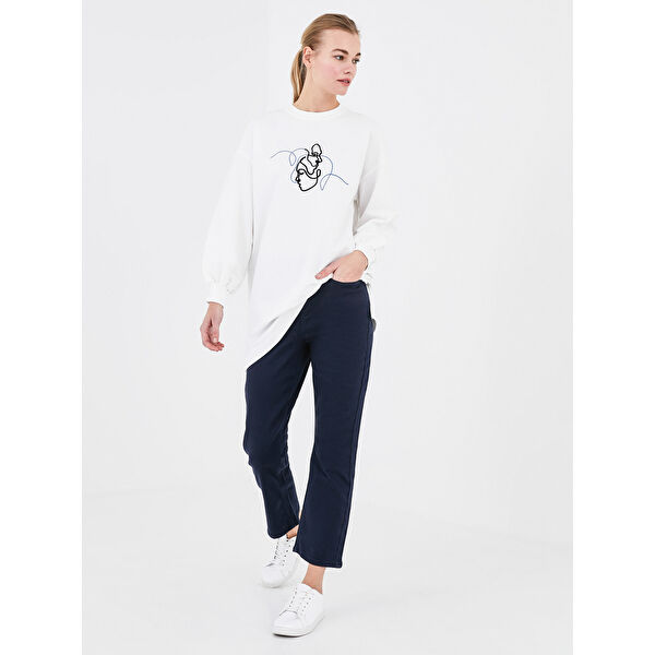 MODEST Regular Fit Geniş Paça Gabardin Kadın Pantolon MODEST Regular Fit Geniş Paça Gabardin Kadın Pantolon