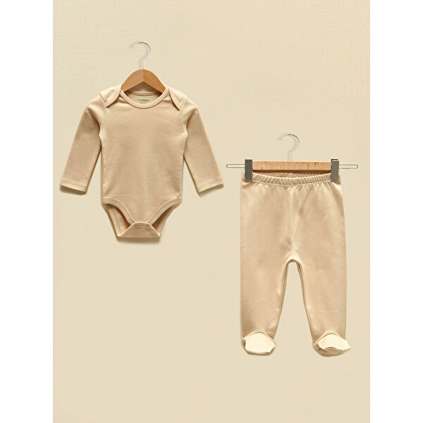 Bisiklet Yaka Uzun Kol Organik Pamuklu Erkek Bebek Çıtçıtlı Body ve Pantolon 2'li Takım Bisiklet Yaka Uzun Kol Organik Pamuklu Erkek Bebek Çıtçıtlı Body ve Pantolon 2'li Takım